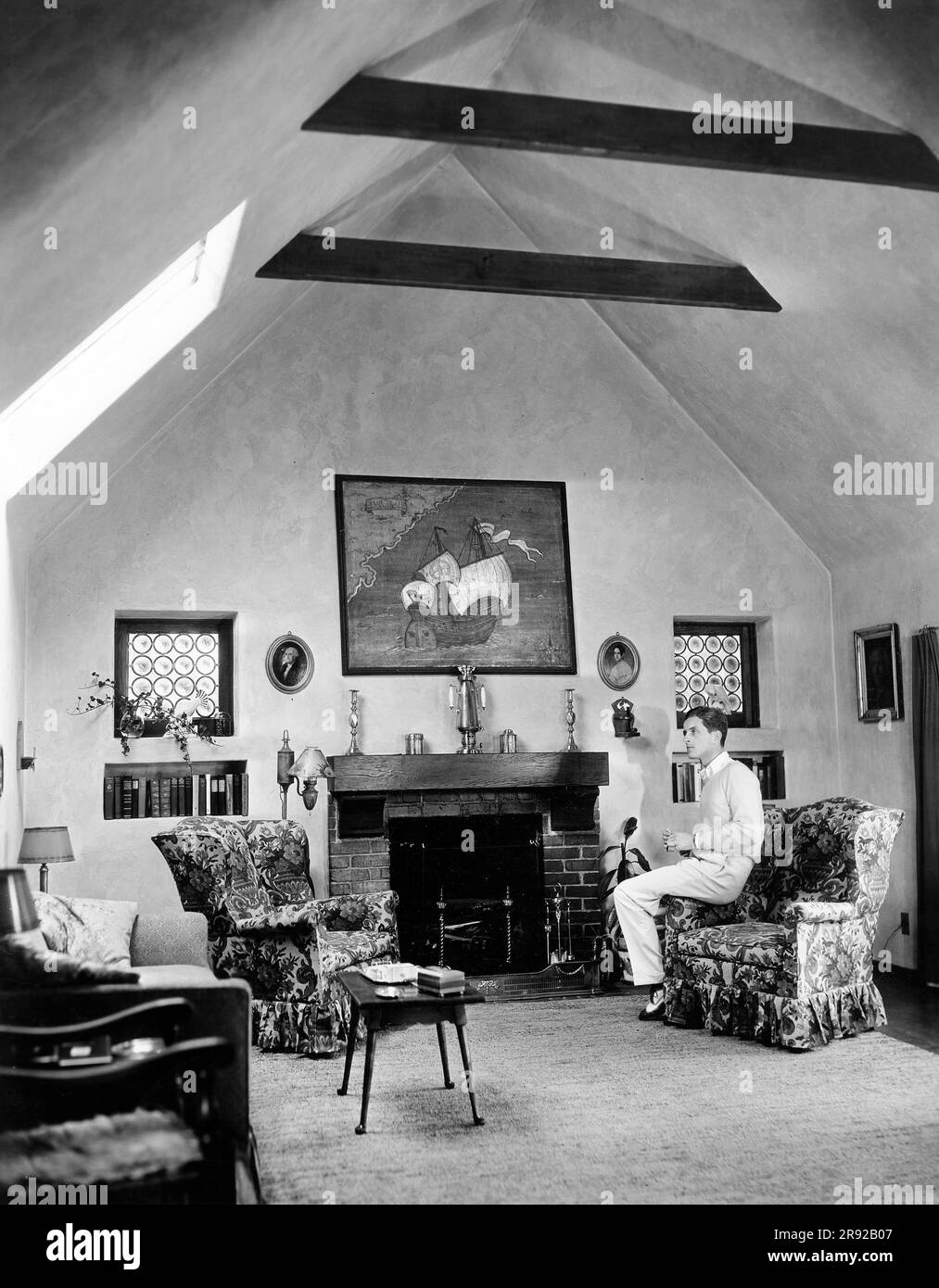 Actor Phillips Holmes, full-length Publicity Portrait in his Hollywood ...