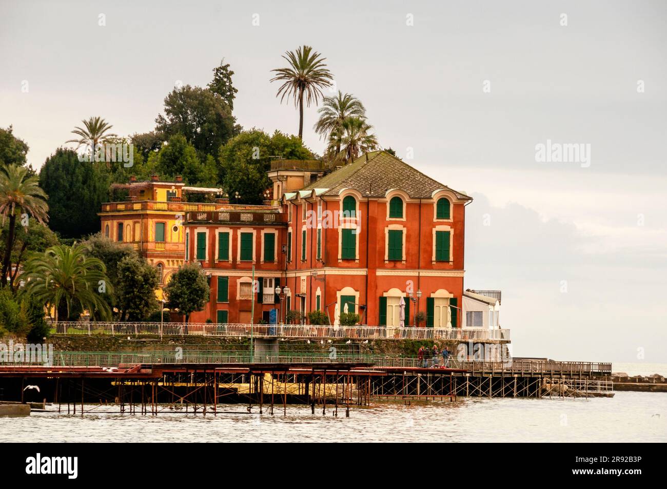 Italian seaside Villa Porticciolo on the Italian Rivera in Rapallo ...