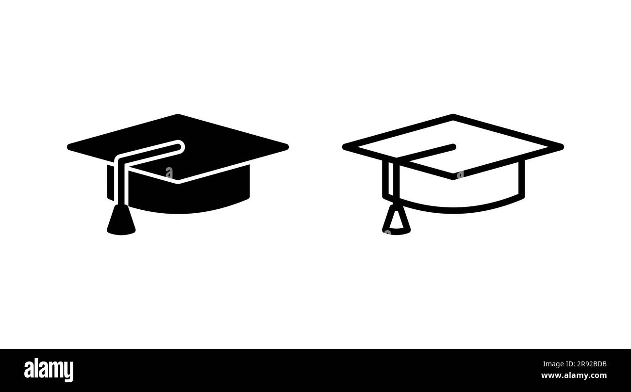 Education icon vector. graduation cap icon vector Stock Vector Image ...