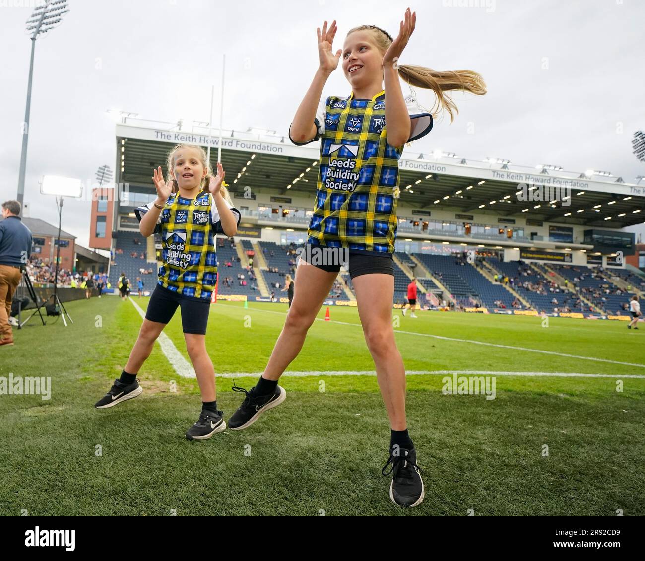 Rob Burrows Daughters Maya and Macy practice a dance they will perform ...