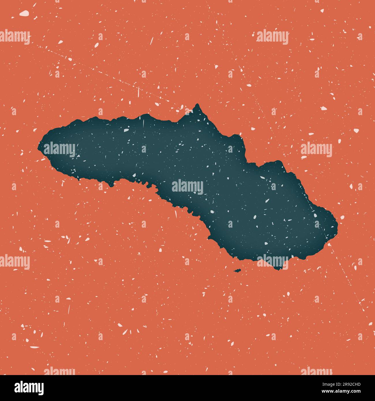 Sumba vintage map. Grunge map of the island with distressed texture ...