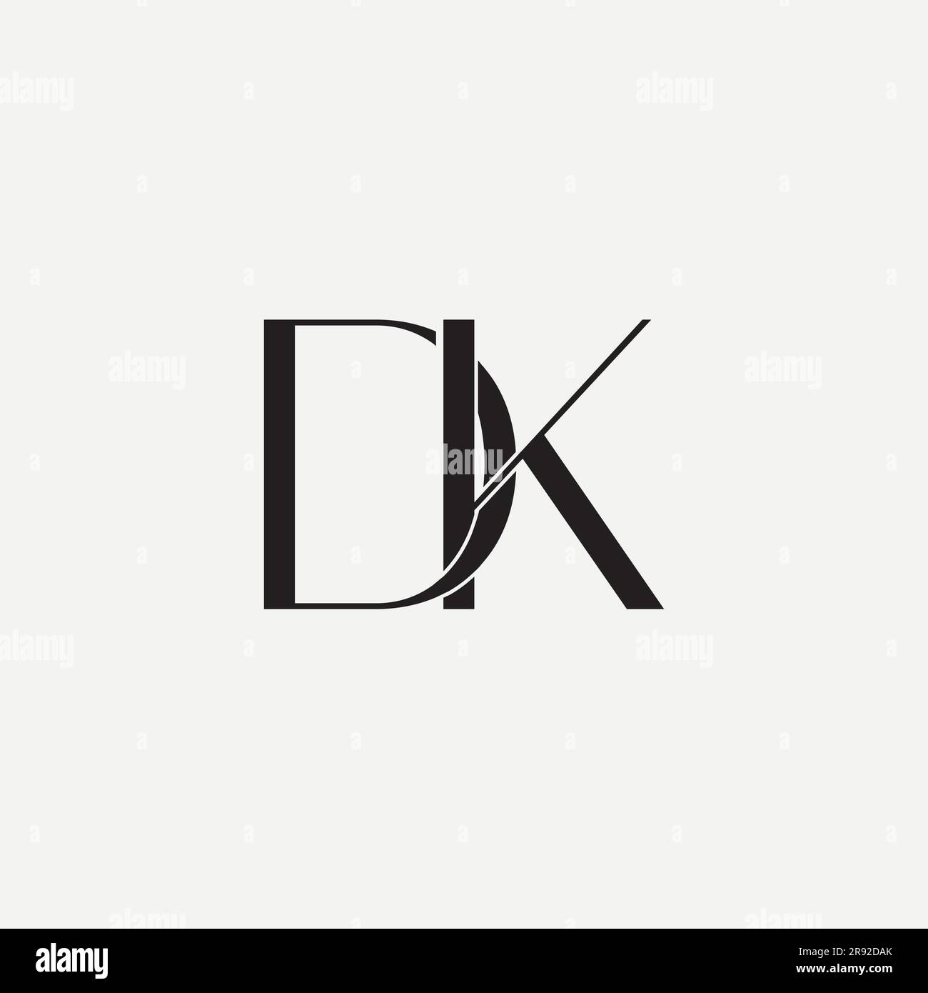 DK initials monogram concept. Logo design of letters D and K Stock Vector Image & Art - Alamy