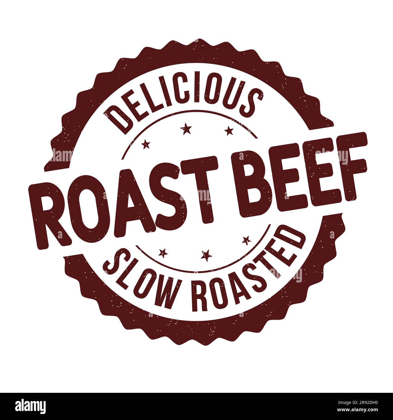 Roast beef grunge rubber stamp on white background, vector illustration ...