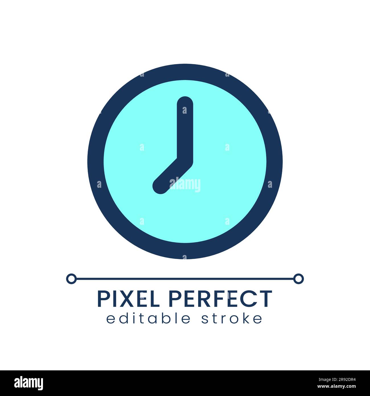 Clock pixel perfect RGB color ui icon Stock Vector Image & Art - Alamy