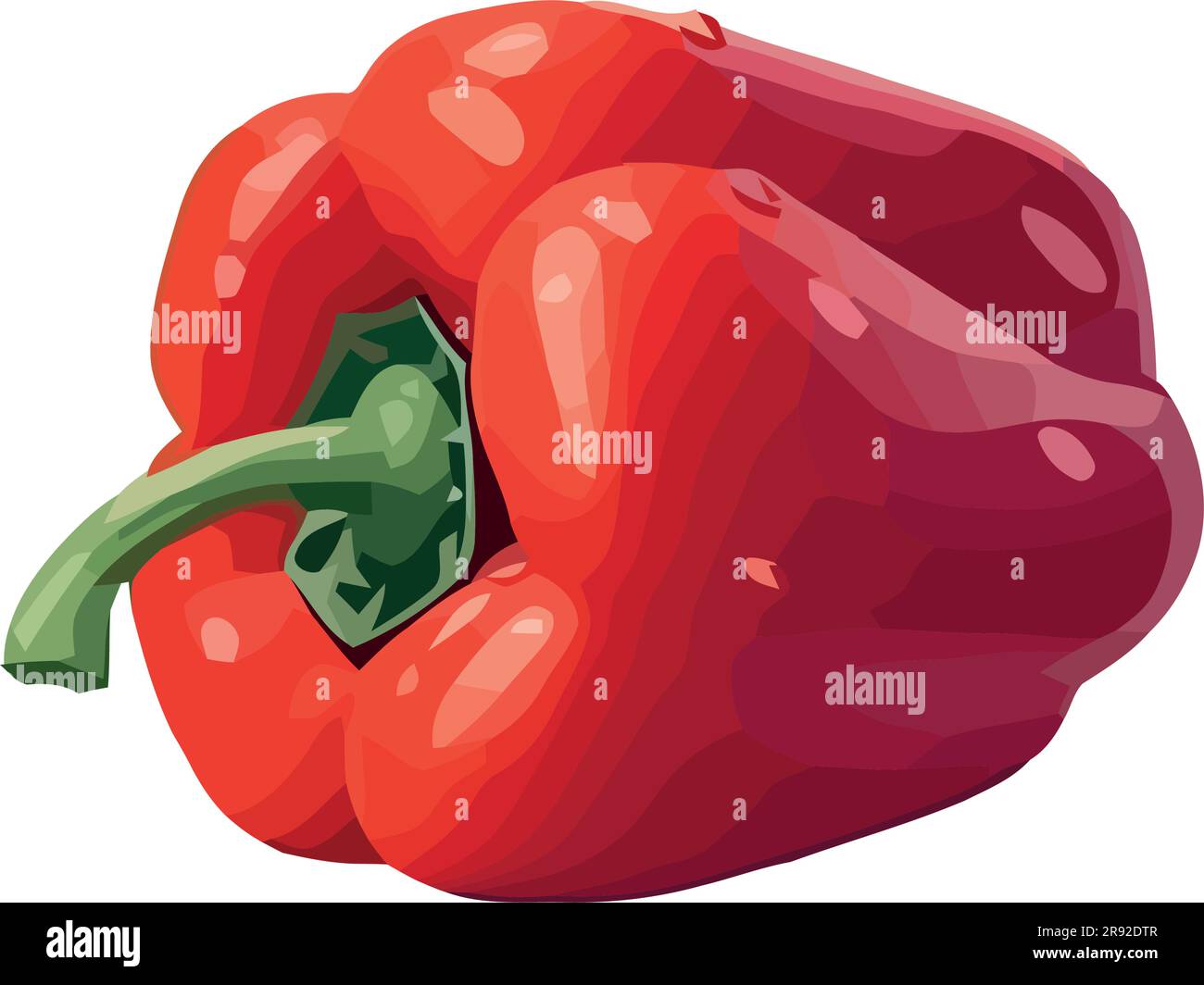Fresh organic pepper, ripe and healthy eating Stock Vector Image & Art ...