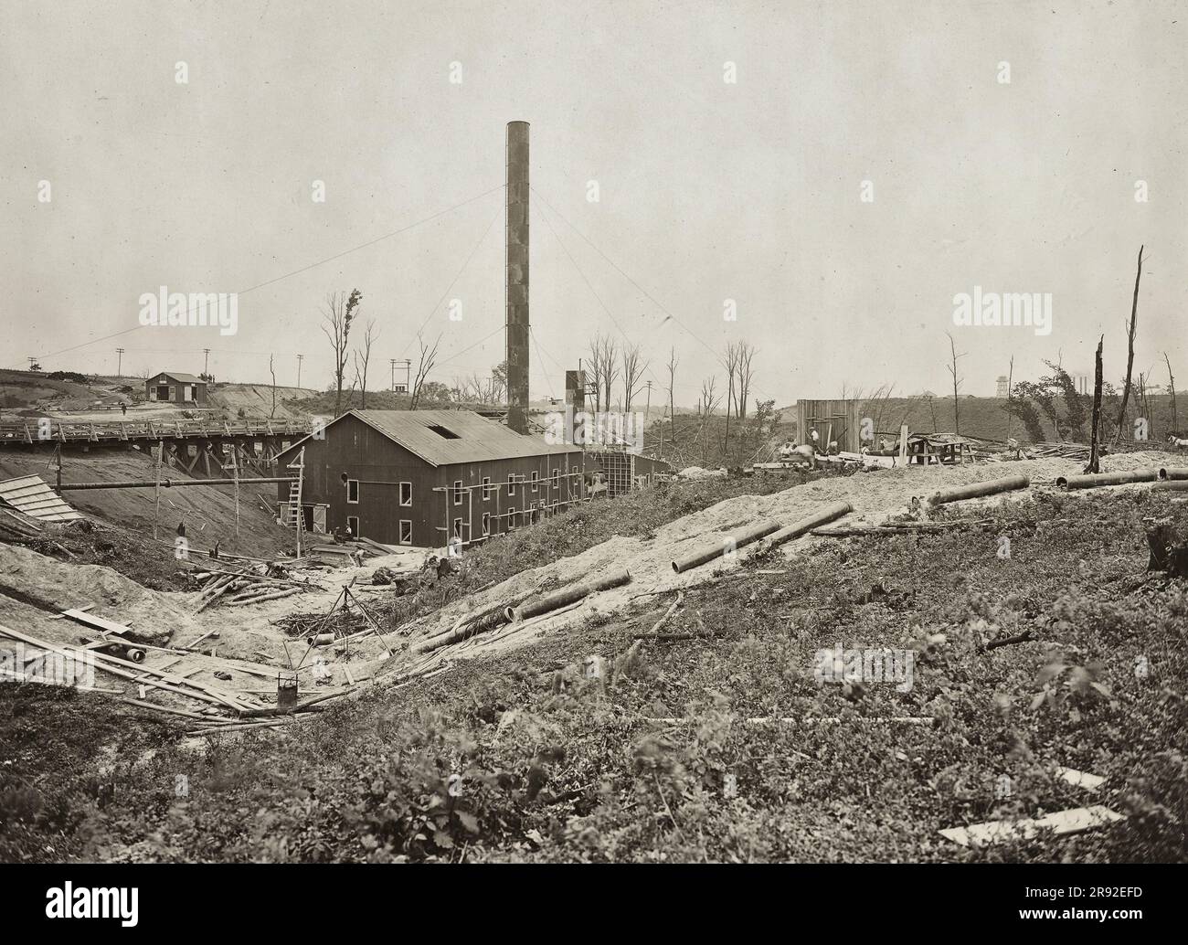 Plant of Gillespie Loading Company, South Amboy, NJ, June 1918 Stock ...