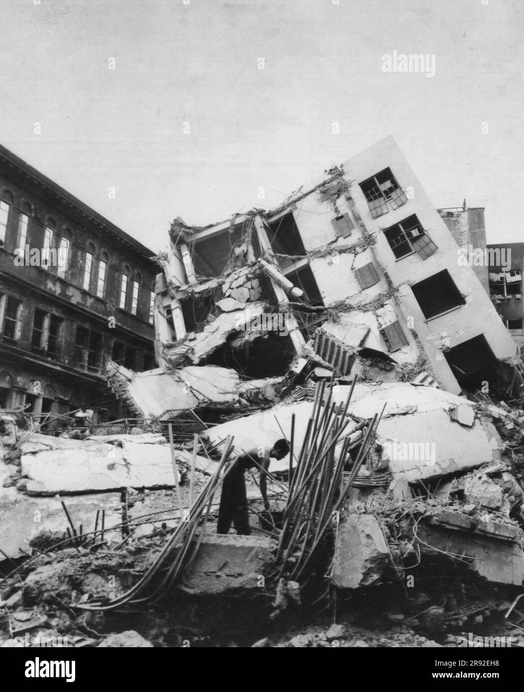 This building, on the Escolta, in Manila, P.I., was completely blasted ...