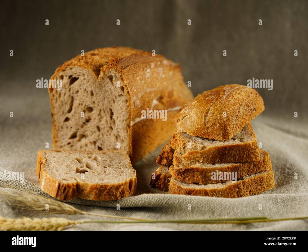 Rectangular sliced bread Stock Photo - Alamy