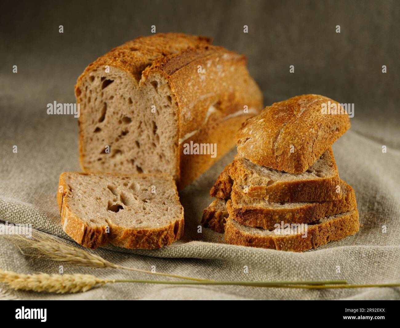Rectangular sliced bread Stock Photo - Alamy