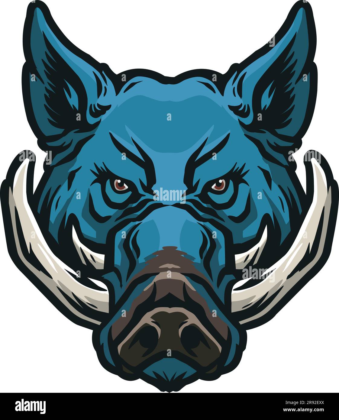 Wild boar skull Stock Vector Images - Alamy