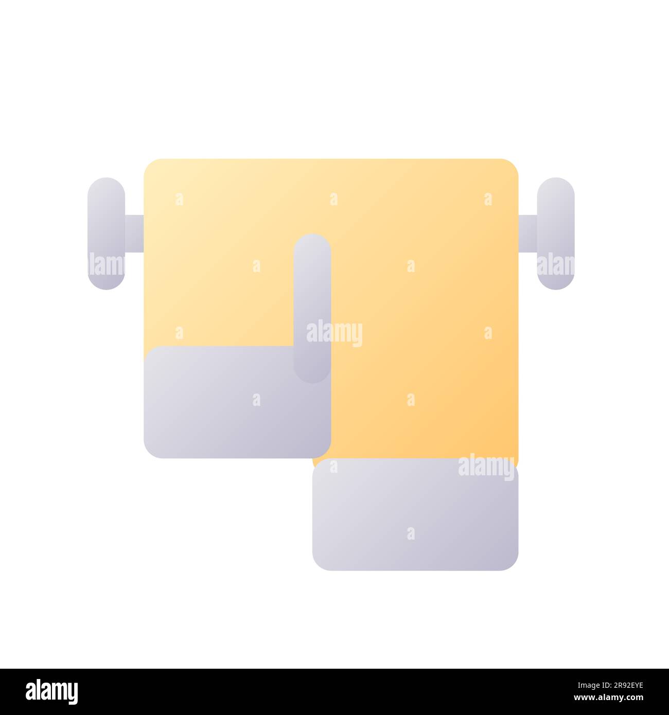 Towels pixel perfect flat gradient two-color ui icon Stock Vector Image & Art - Alamy