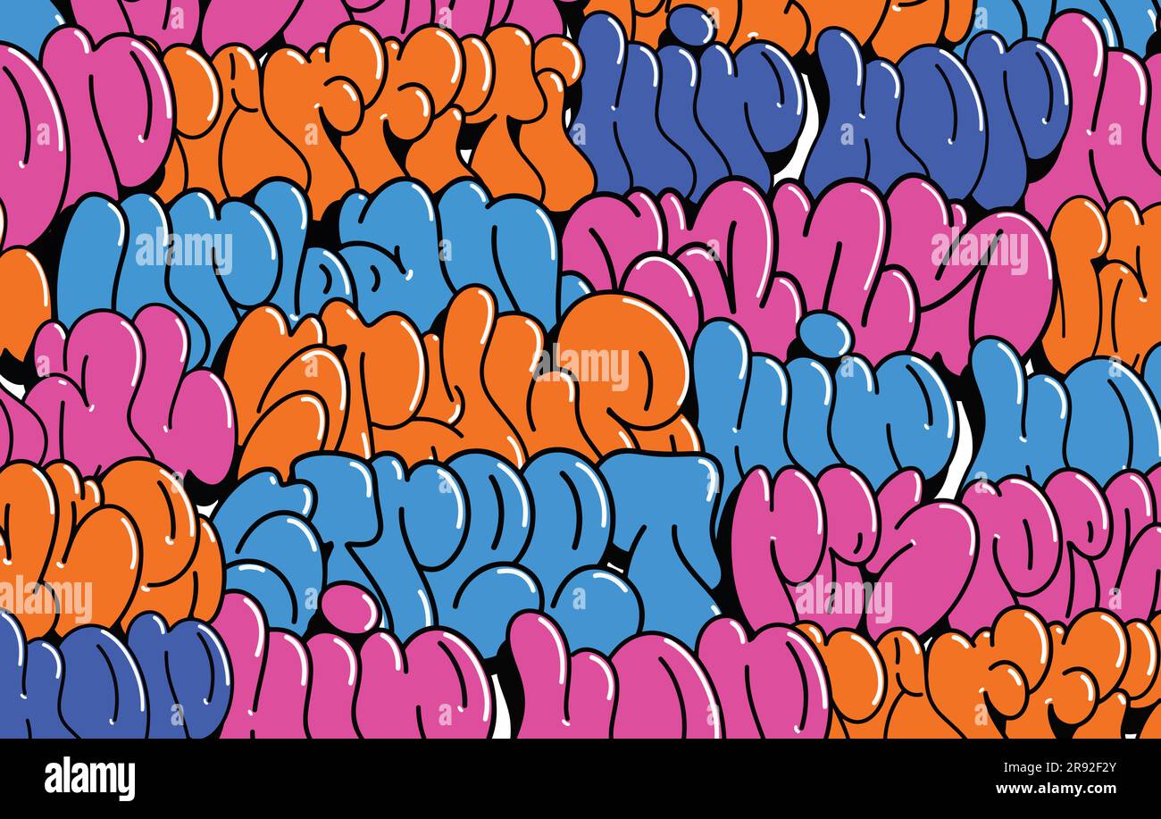 Colourful colorful graffiti Stock Vector Images - Alamy