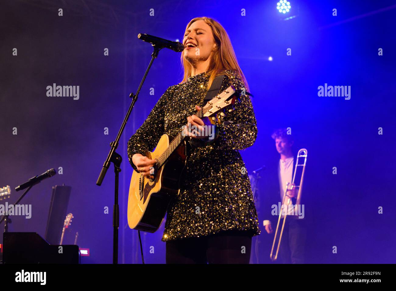 Somerset, UK. 23 June 2023. Freya Ridings performing at the Avalon ...