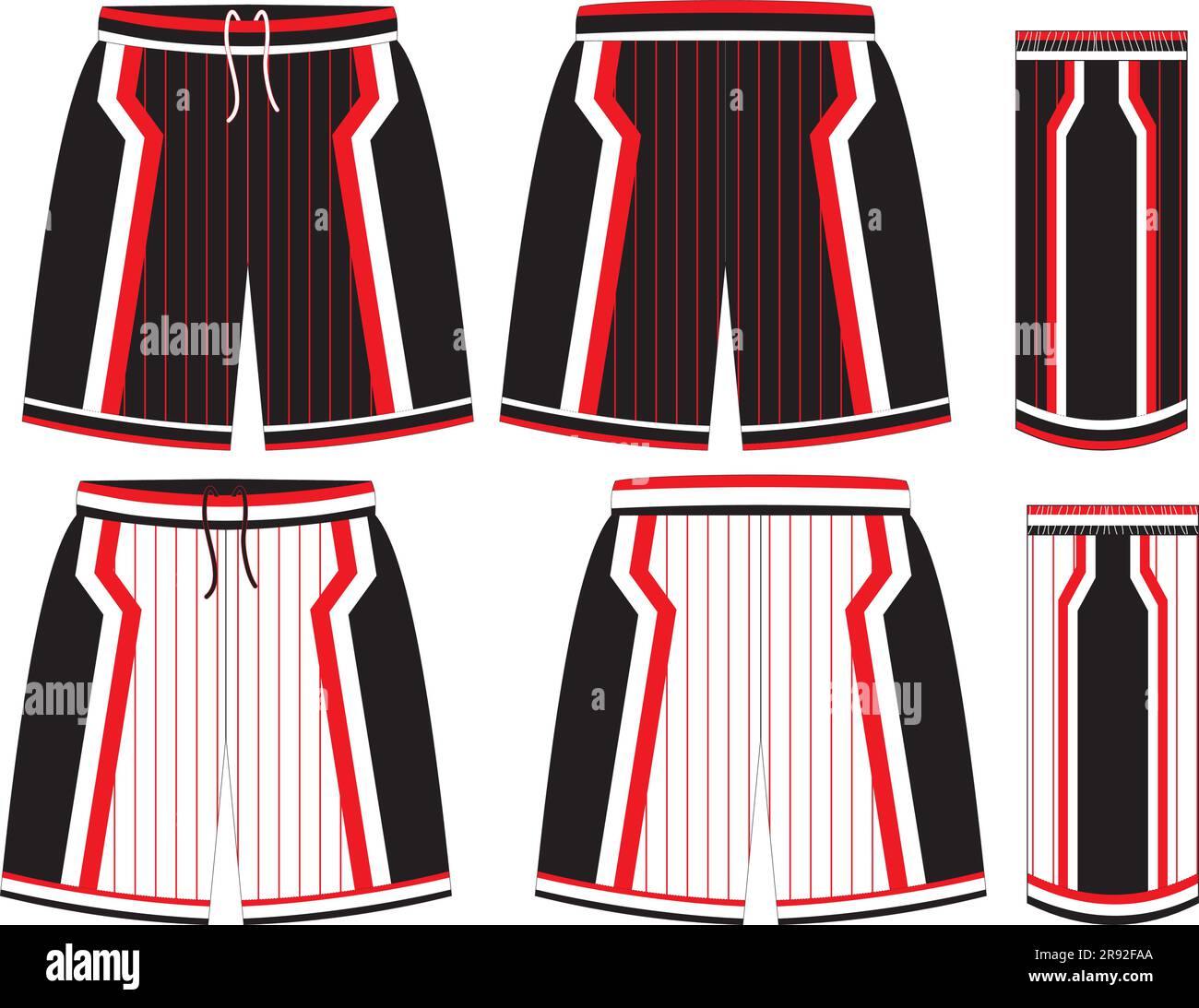 Basketball Shorts Mock ups templates Stock Vector Image & Art - Alamy