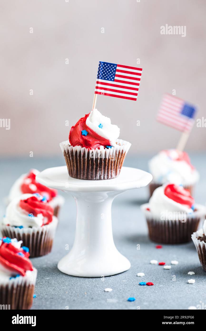 Independence Day Fourth of July USA American patriotic party with ...