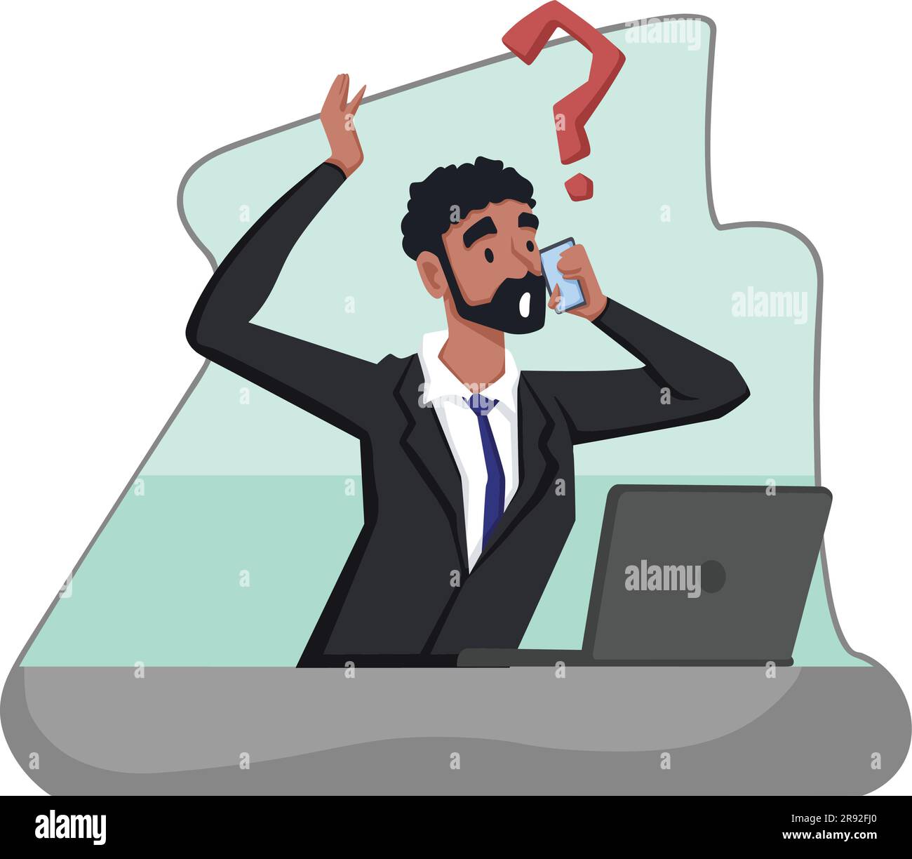 Sad employees office group Stock Vector Images - Alamy
