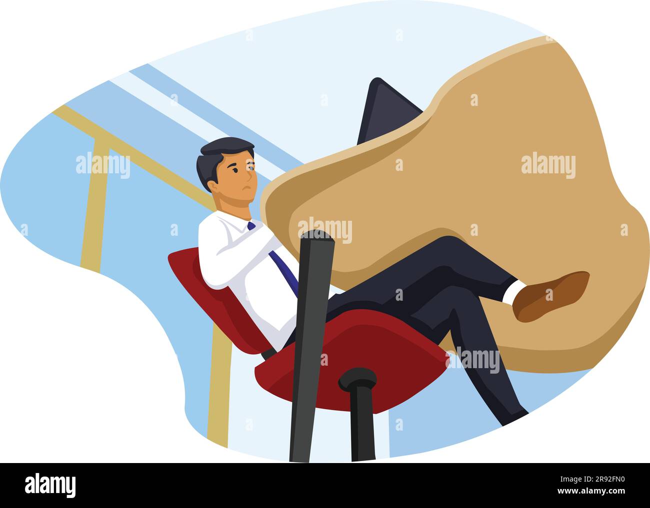 Sad employees office group Stock Vector Images - Alamy