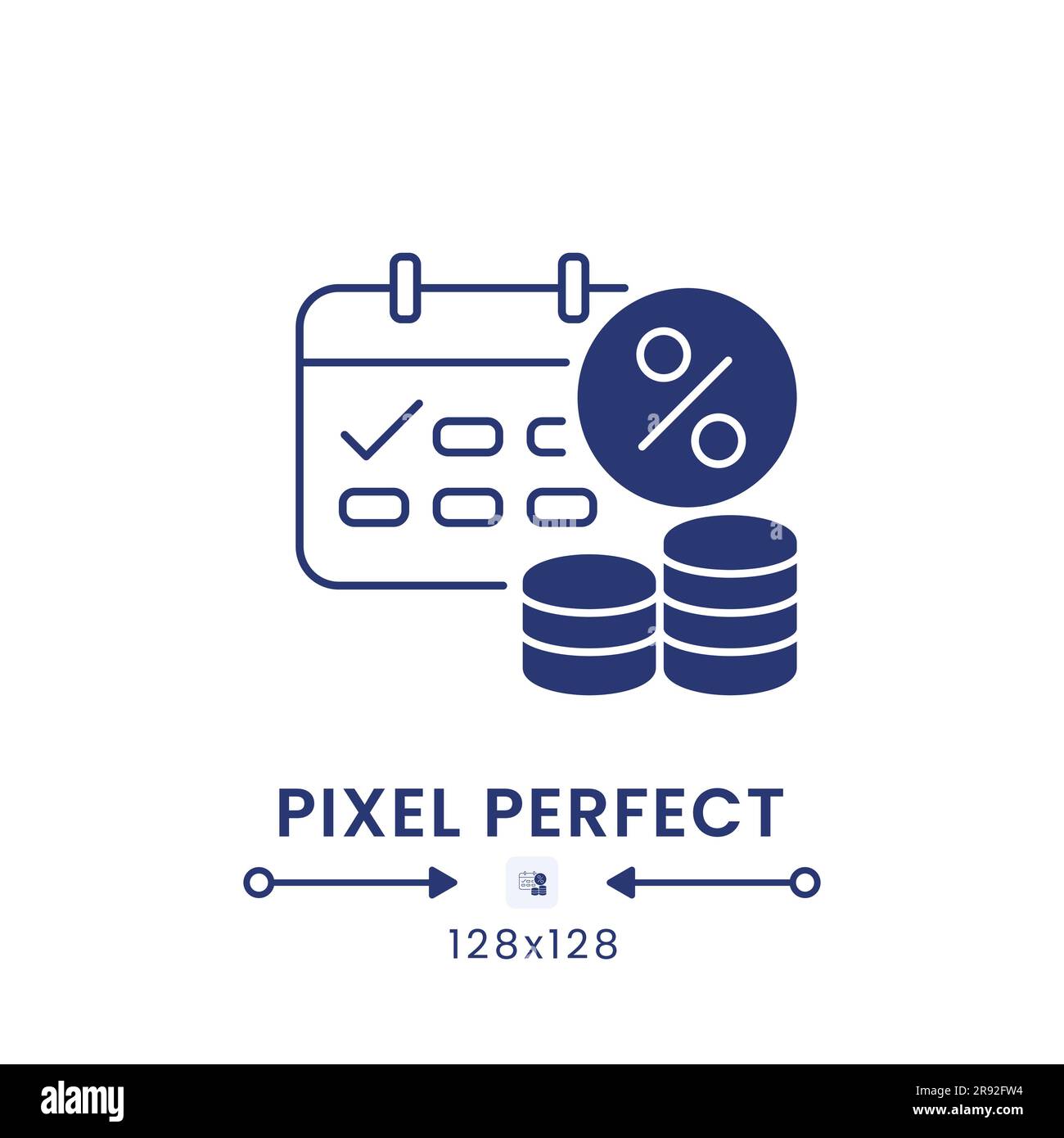 Tax Credits black solid desktop icon Stock Vector Image & Art - Alamy