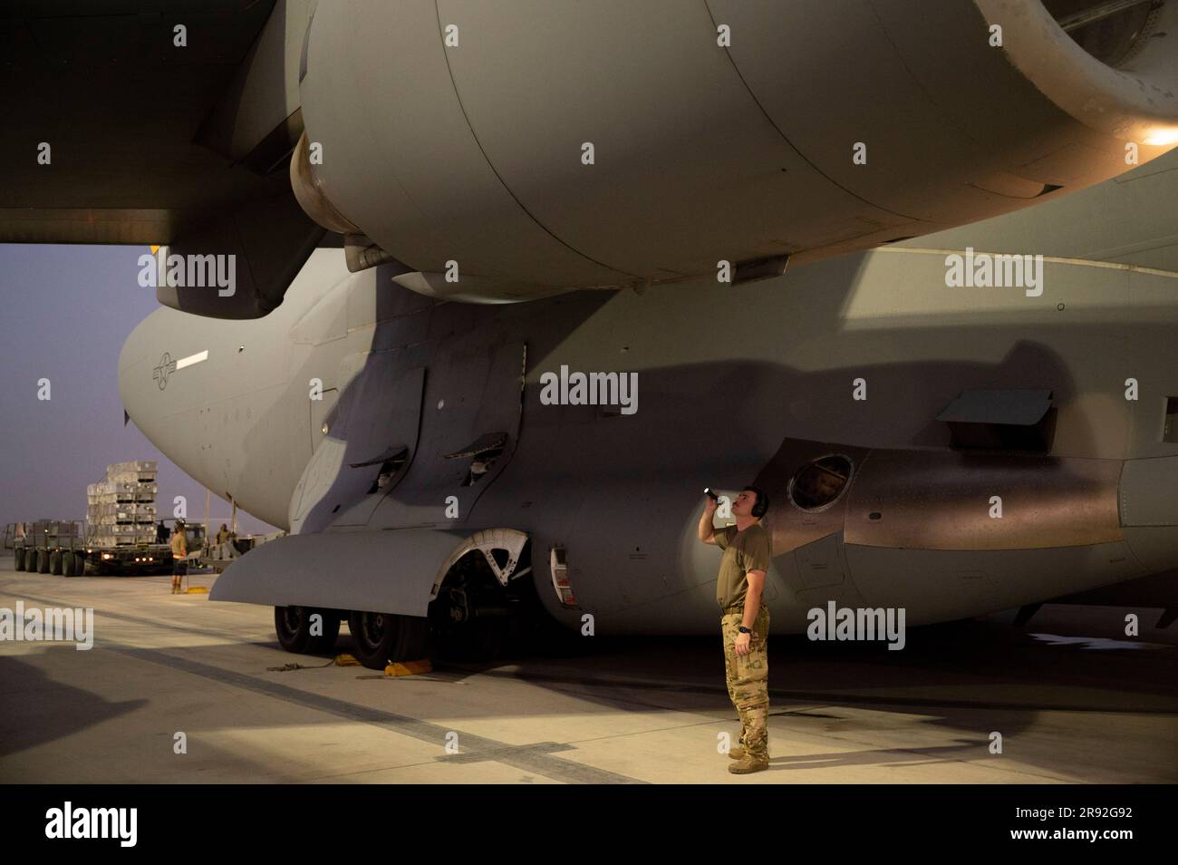 U.S. Air Force Staff Sgt. Brennen Brown, 15th Expeditionary Airlift ...