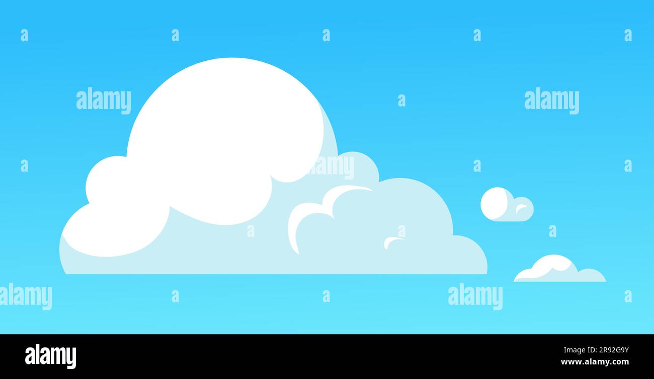 Anime blue sky cloud Stock Vector Images - Alamy