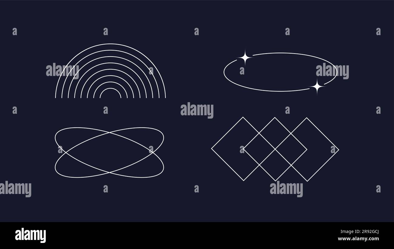 Abstract geometric figures form set Stock Vector Image & Art - Alamy