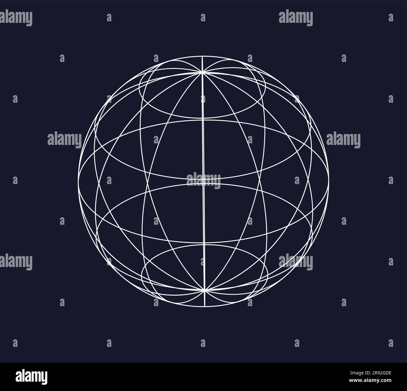 Abstract line sphere form concept Stock Vector Image & Art - Alamy