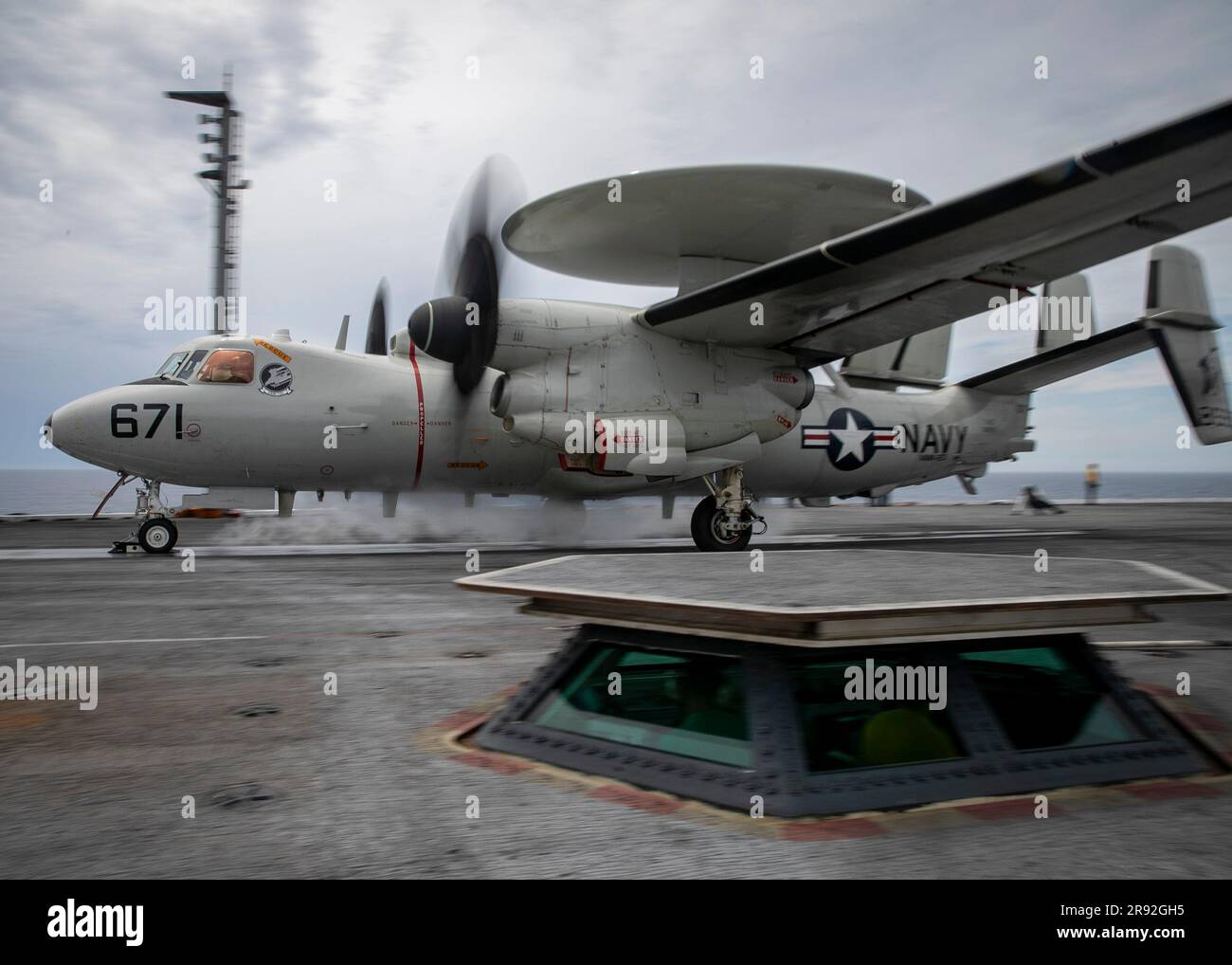 230622-N-EL850-2164 ATLANTIC OCEAN (June 22, 2023) An E-2D Hawkeye ...
