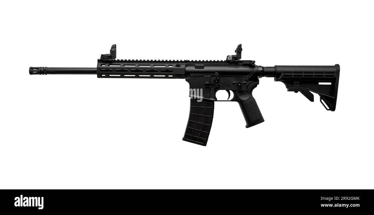 Modern semi-automatic small-caliber .22lr rifle. Military carbine ...