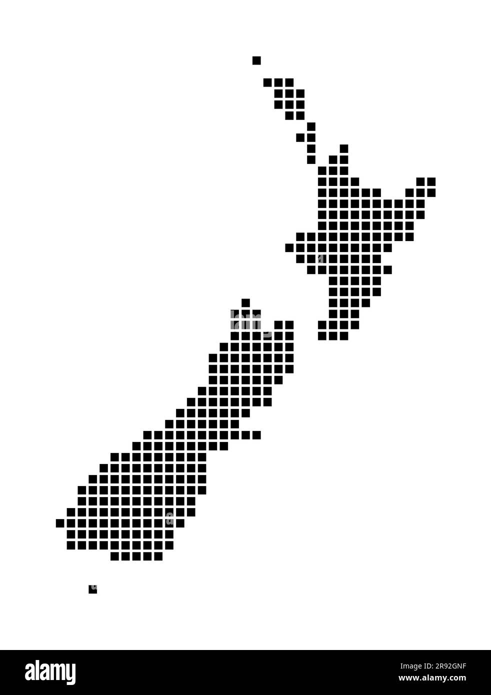New Zealand Map Map Of New Zealand In Dotted Style Borders Of The