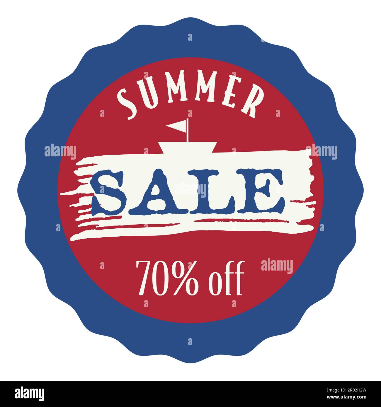 Circle sale banner Vector illustration. Isolated on white background ...