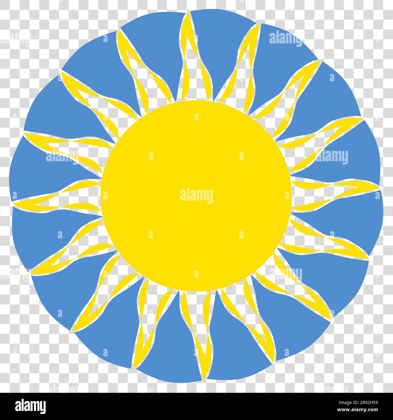 Sun Vector illustration Isolated on transparent background Stock Vector ...