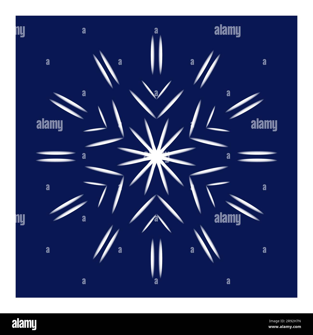 Snowflake Icon or design element Vector illustration Stock Vector Image ...