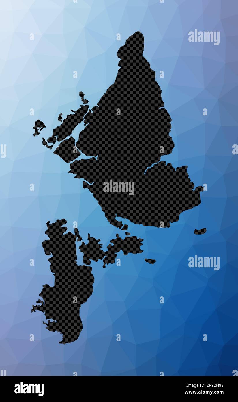 Siargao geometric map. Stencil shape of Siargao in low poly style ...