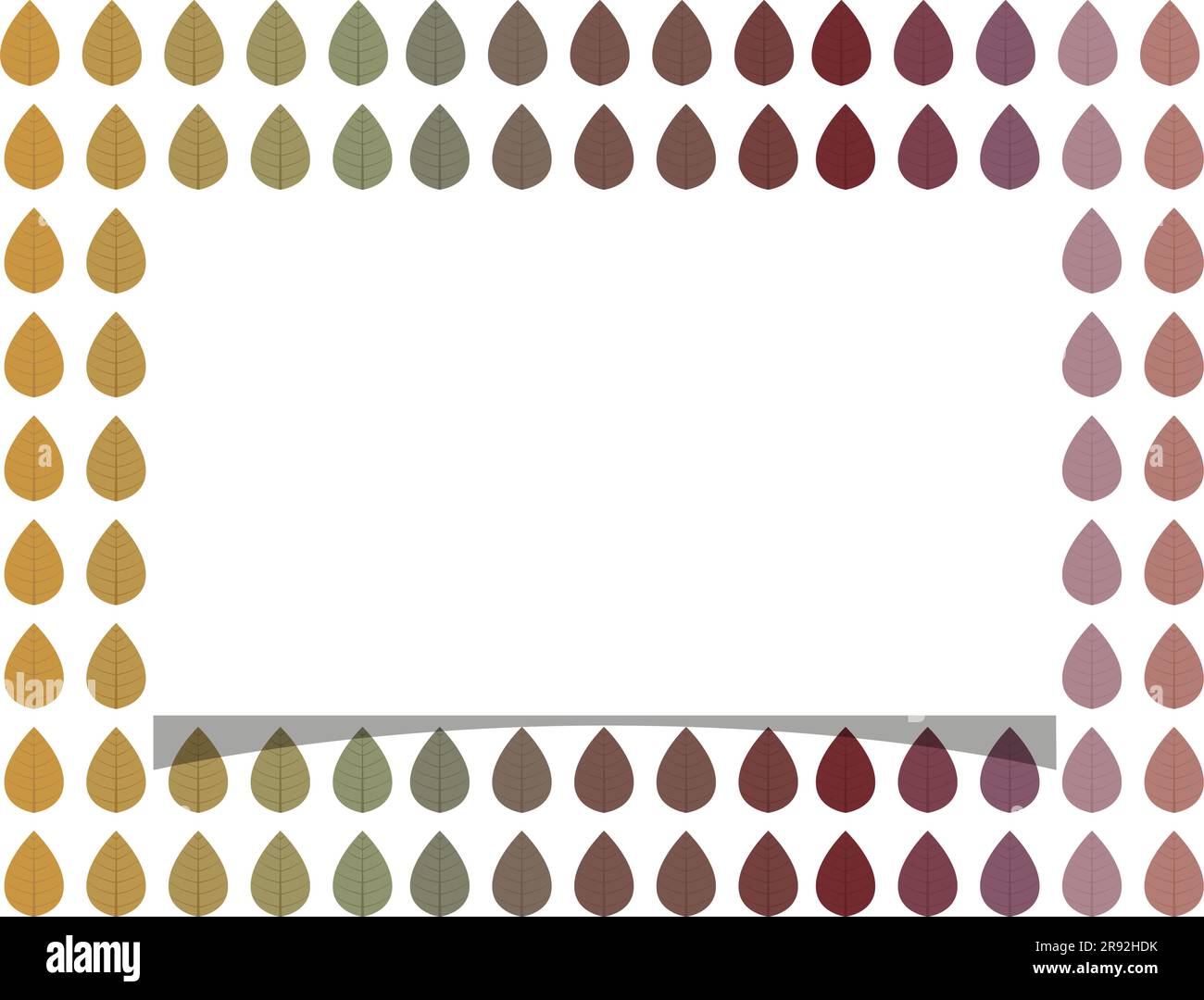Autumn banner template Copy space Horizontal fall background Vector ...