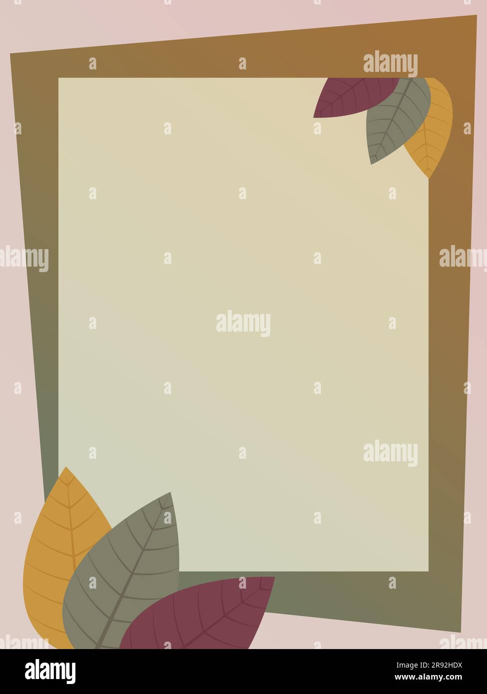 Autumn banner template Copy space Vertical fall background Vector ...