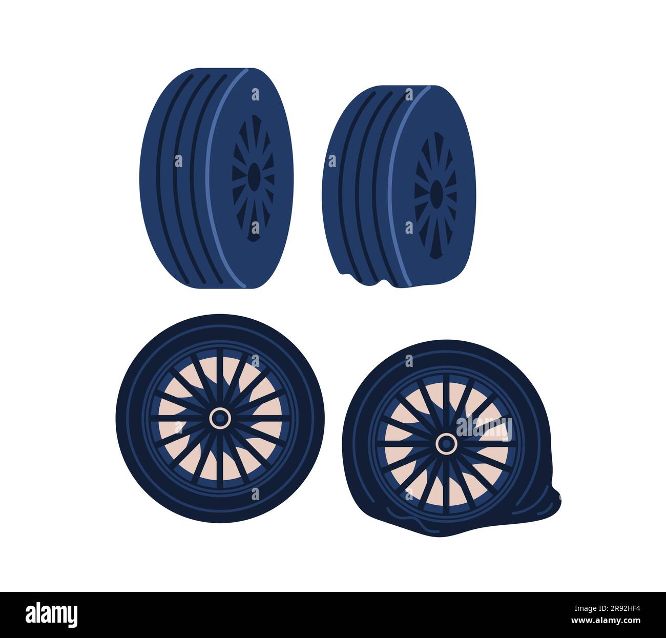 Machine wheels and tires concept Stock Vector Image & Art - Alamy