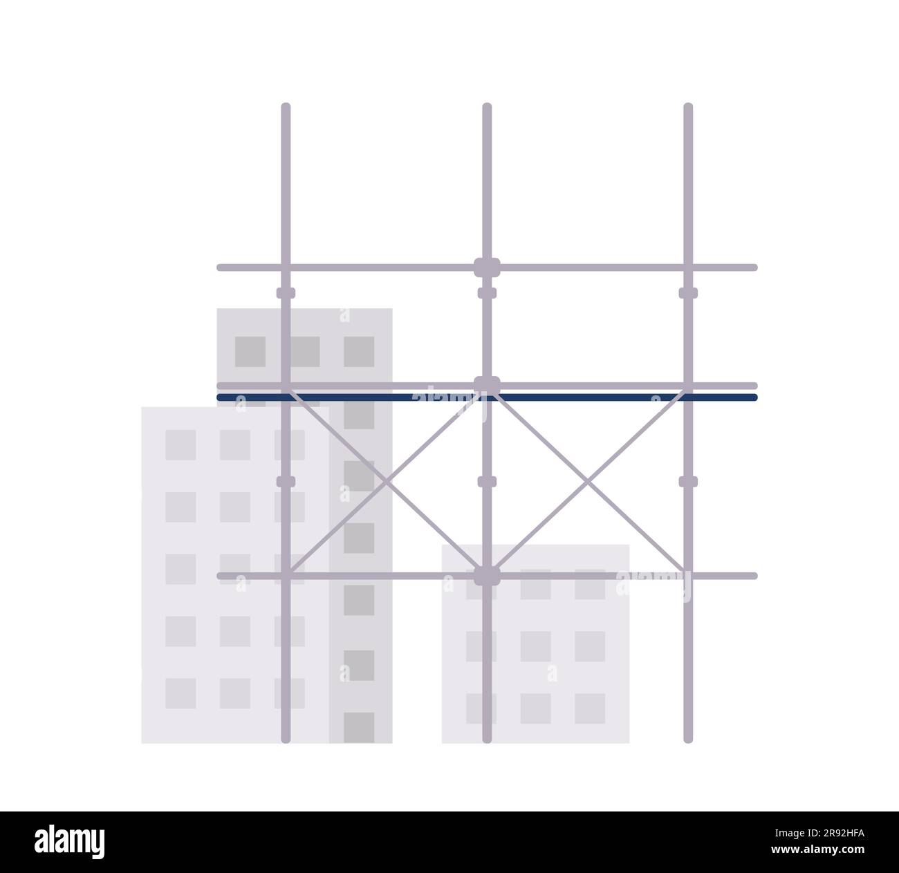 Construction site panorama Stock Vector Images - Alamy