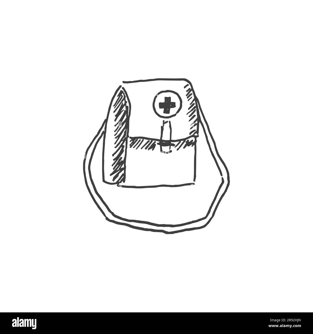 Military doctor s bag vector illustration on white background Stock ...