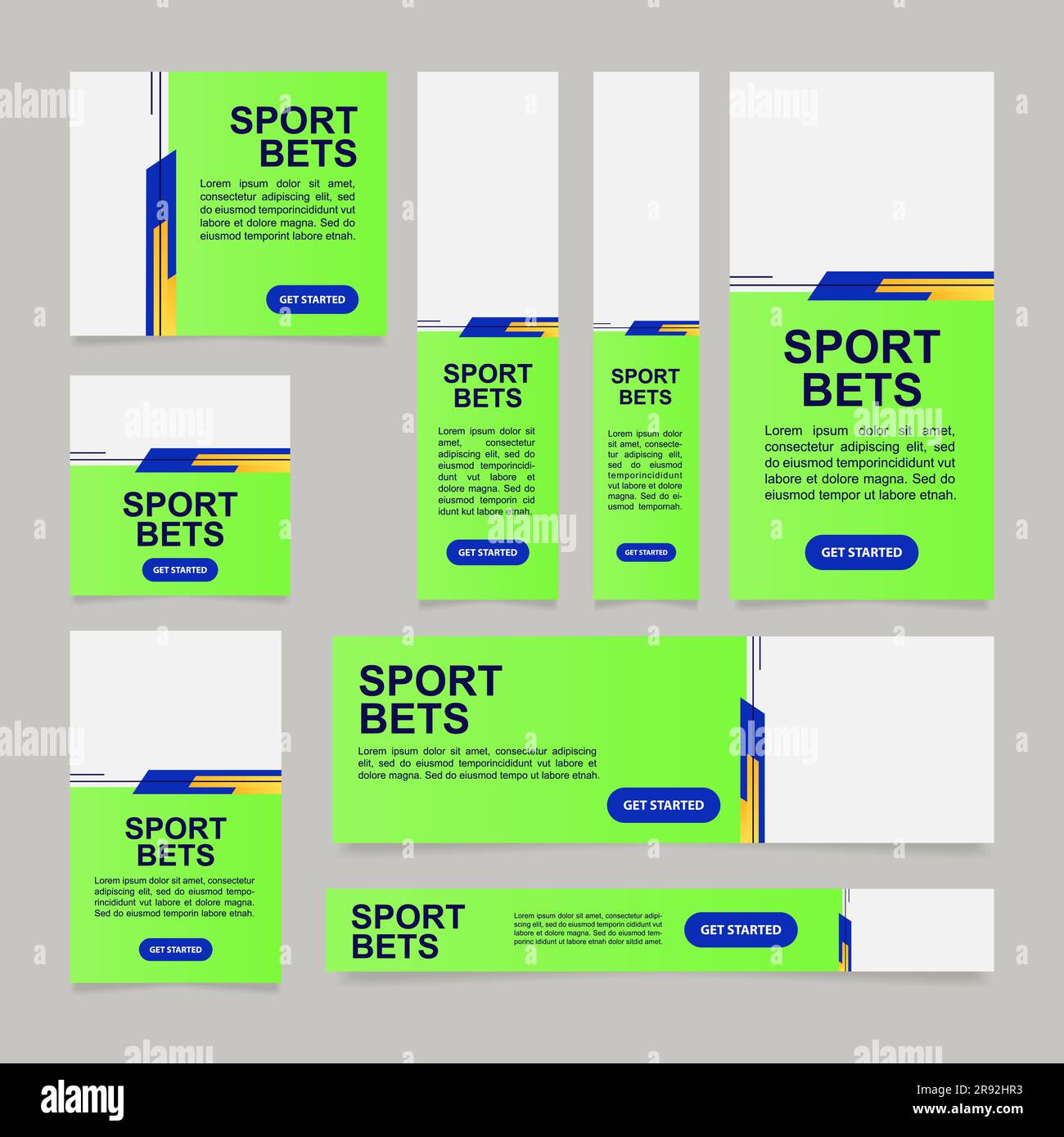 Betting on greyhound racing web banner design template Stock Vector ...