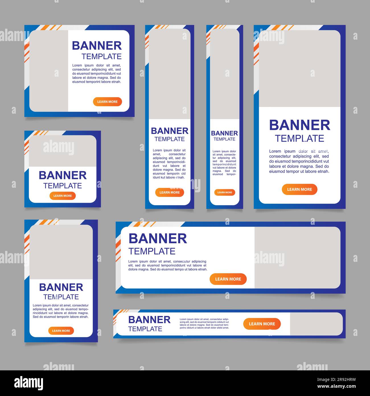 Medical service educational forum web banner design template Stock ...