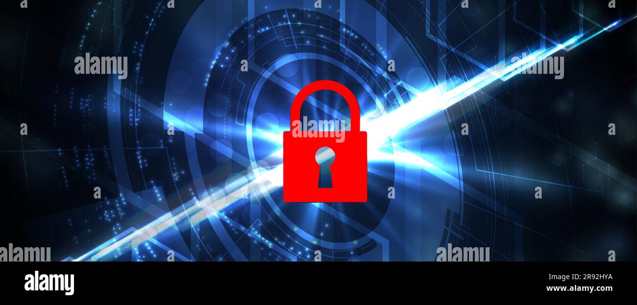 internet digital syber security technology concept for business ...