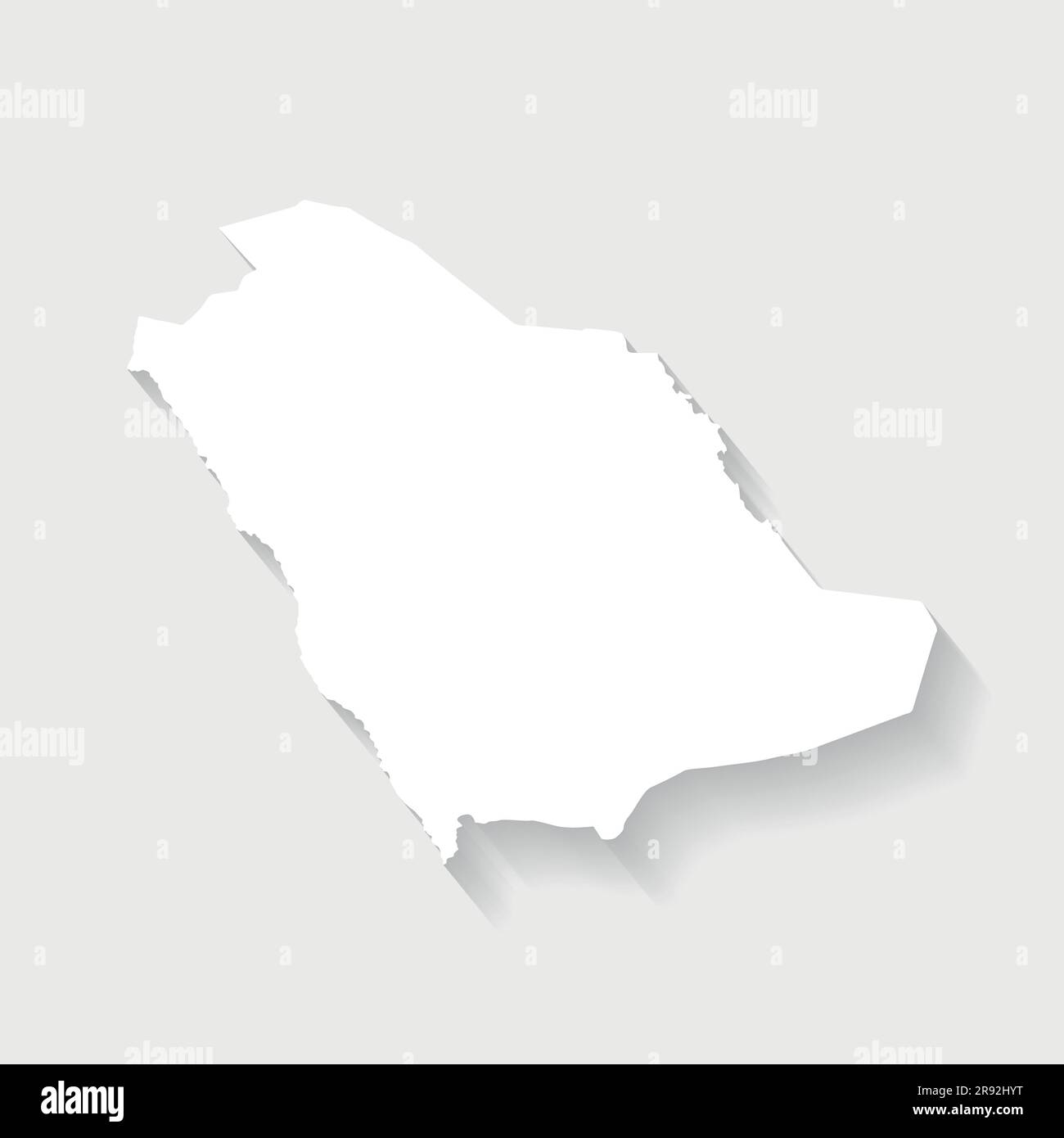 Qatar Saudi Arabia Map