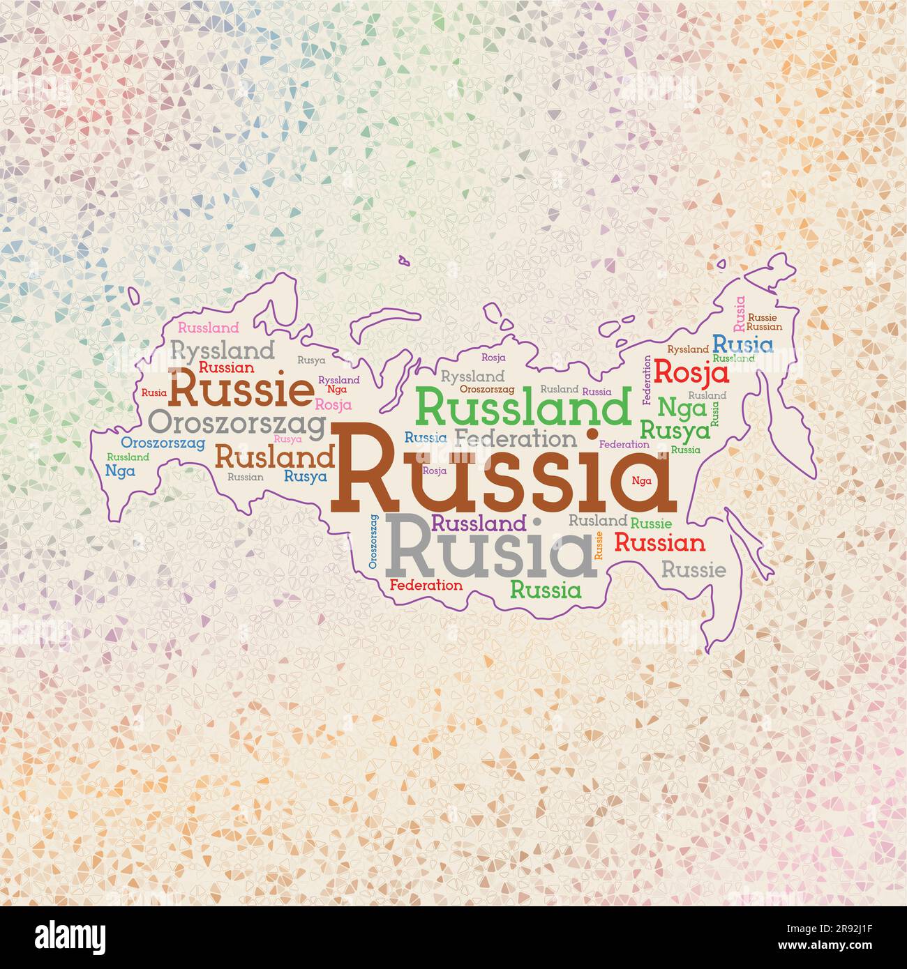 Map collage russia Stock Vector Images - Alamy