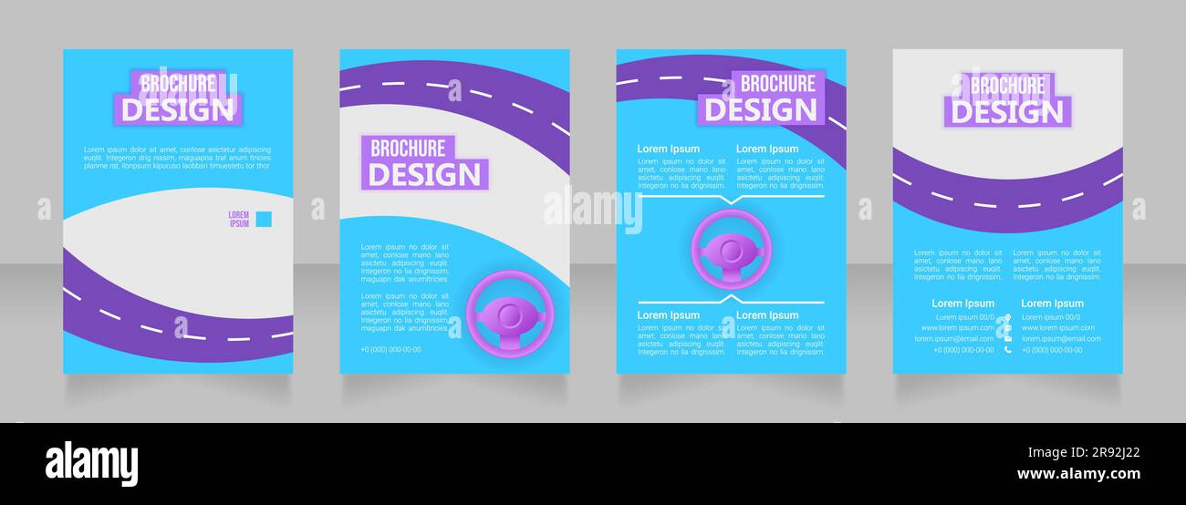 Private driver classes blank brochure design Stock Vector Image & Art ...