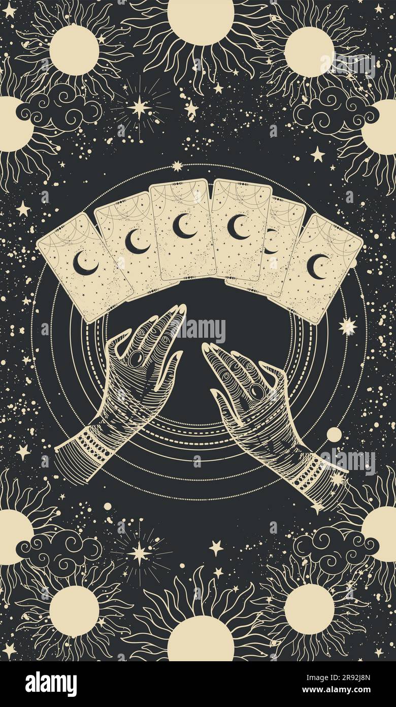They hand out cards Stock Vector Images - Alamy