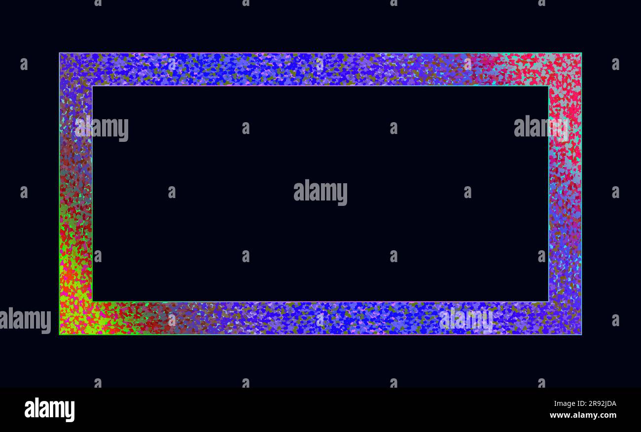 Grunge textured multi colored rectangle frame Decorative design element ...