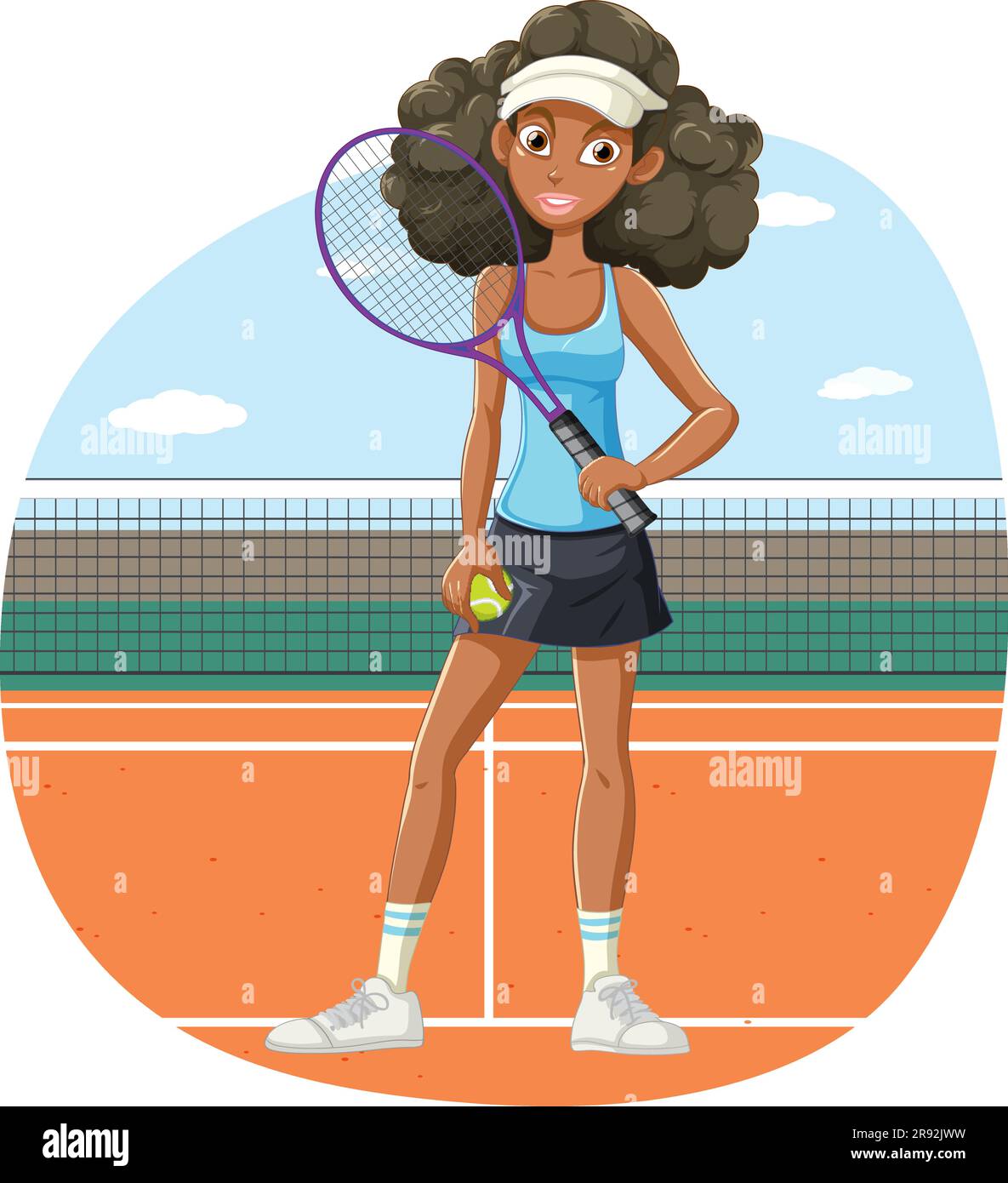 African american female tennis Cut Out Stock Images & Pictures - Alamy