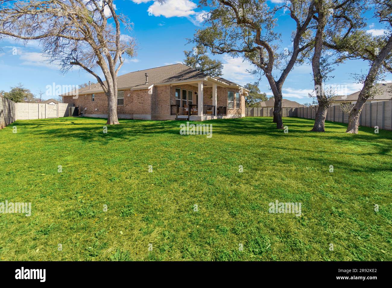 a home back yard Stock Photo - Alamy