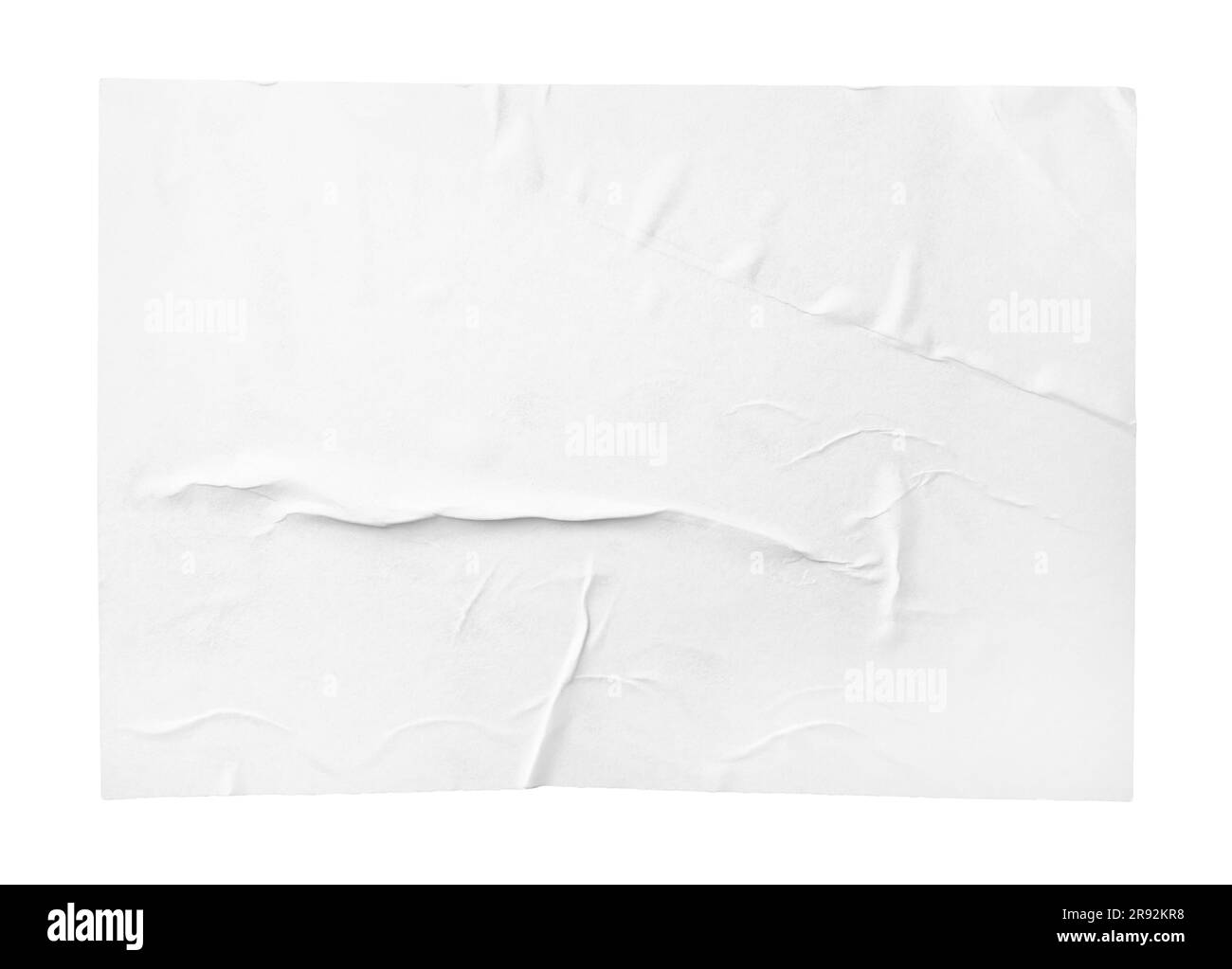 Blank creased poster on Cut Out Stock Images & Pictures - Alamy