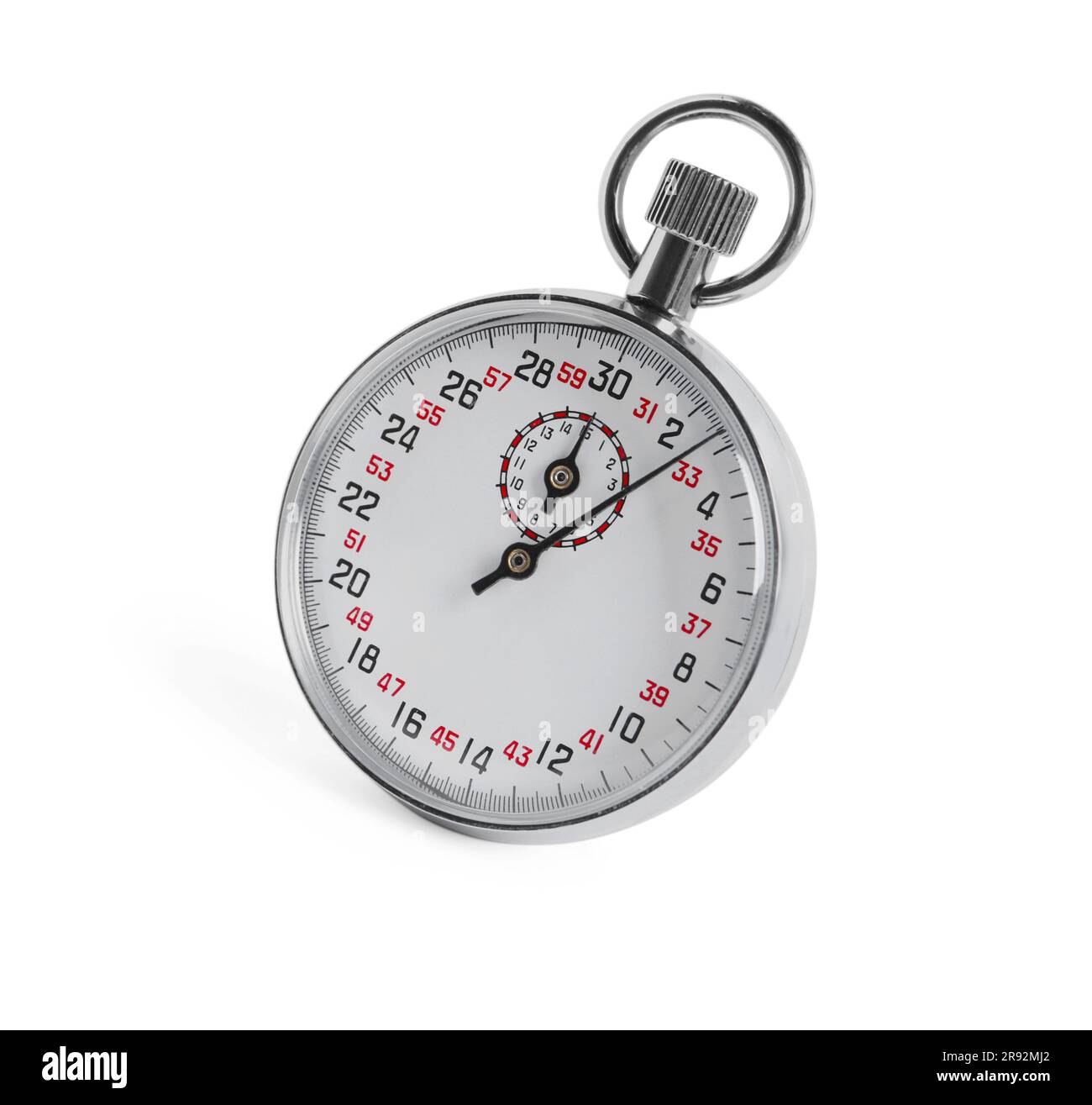 Vintage timer isolated on white. Measuring tool Stock Photo - Alamy